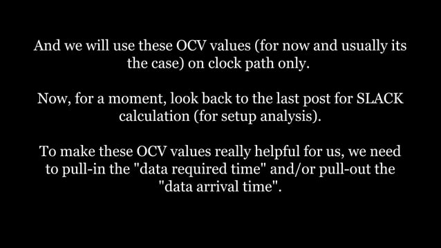 Common clock path pessimism removal | PPTX