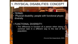 Physical activity and people with functional disability | PPTX