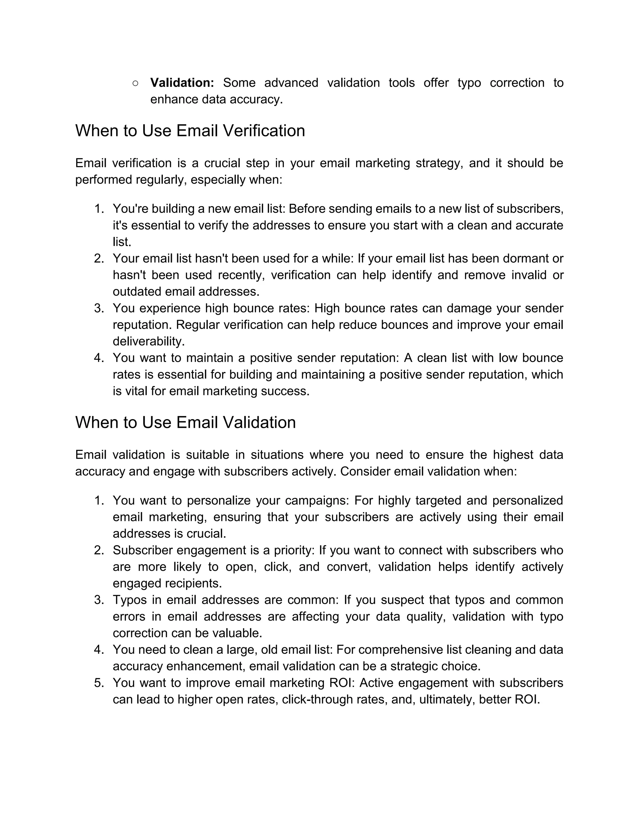 Email Verification vs. Validation: Understanding the Difference ||verifyemail | PDF