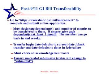 Post 911 gi bill by barbara miller | PDF