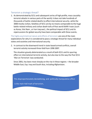 Post 911 global war on terrorism | PDF