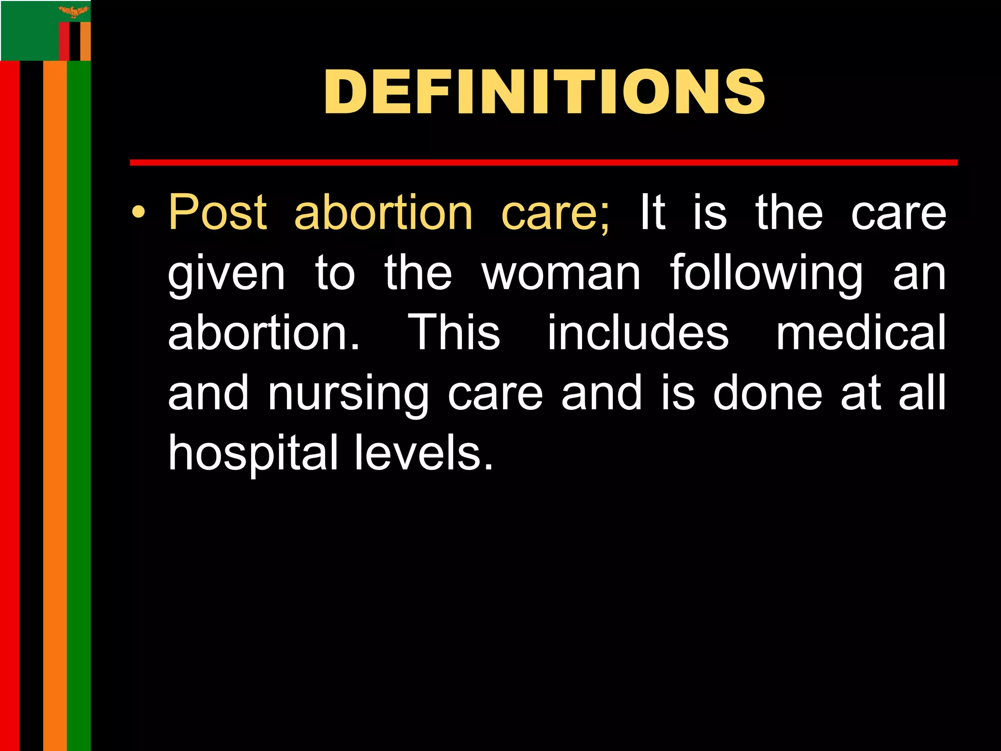 Postabortion care-Mr Mulundano | PPTX