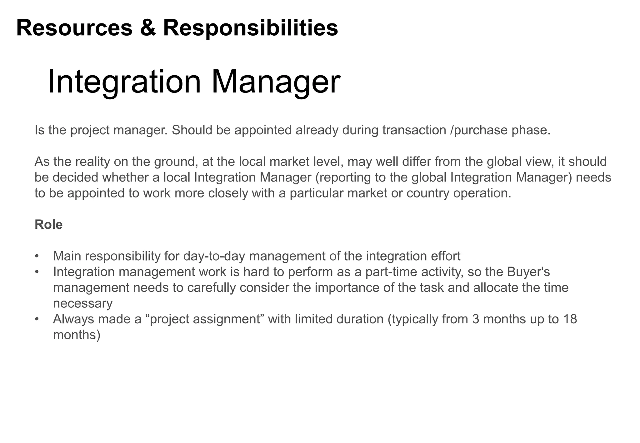 Post Acquisiton Integration Framework | PPTX