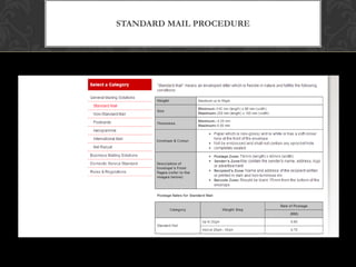 Assignment Postage | PPT