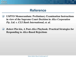 Post-Alice Prosecution Guideline | PPTX