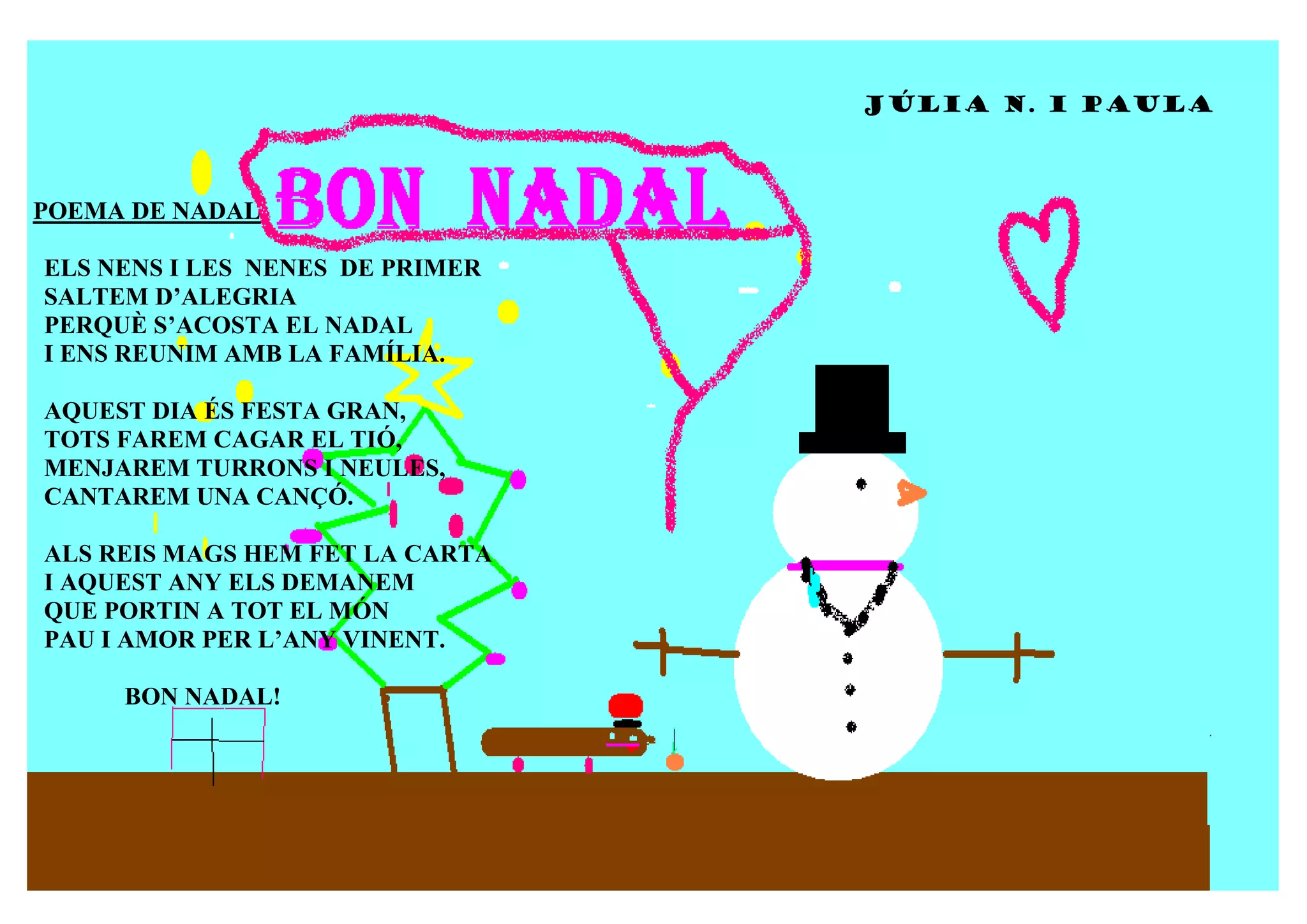 Postal nadal Júlia n. i Paula | PDF