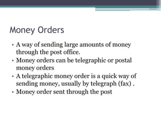 Postal services | PPTX