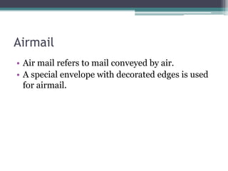 Postal services | PPTX