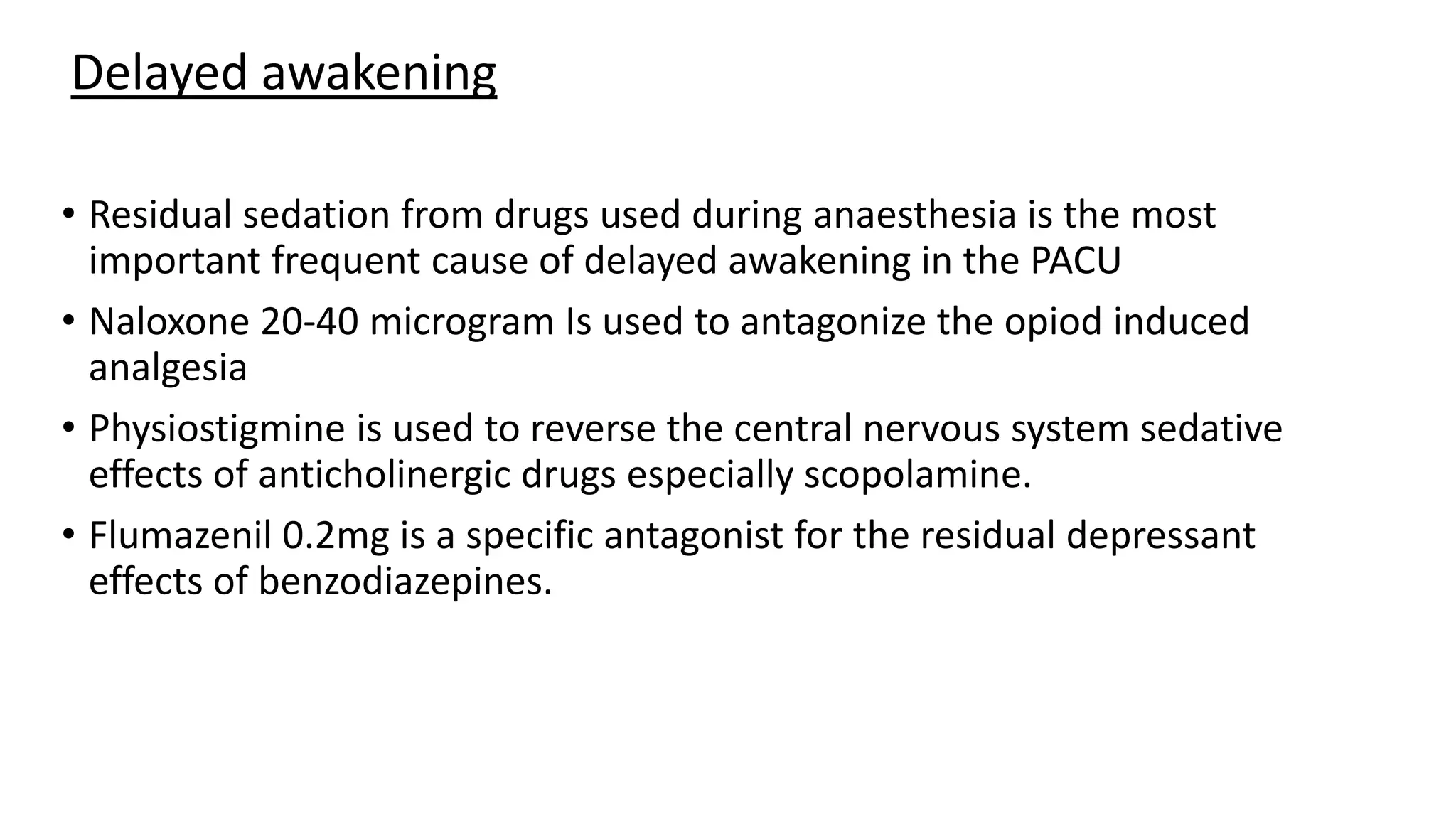 The Post anesthesia care unit [PACU] ppt | PPTX