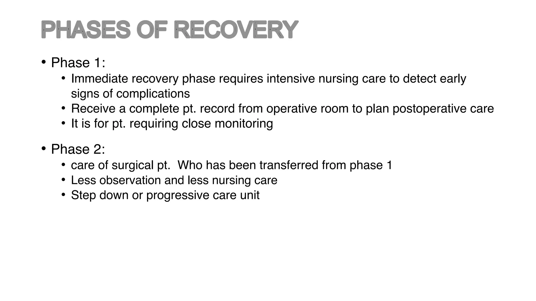 Post anaesthesia discharge criteria and complications | PDF