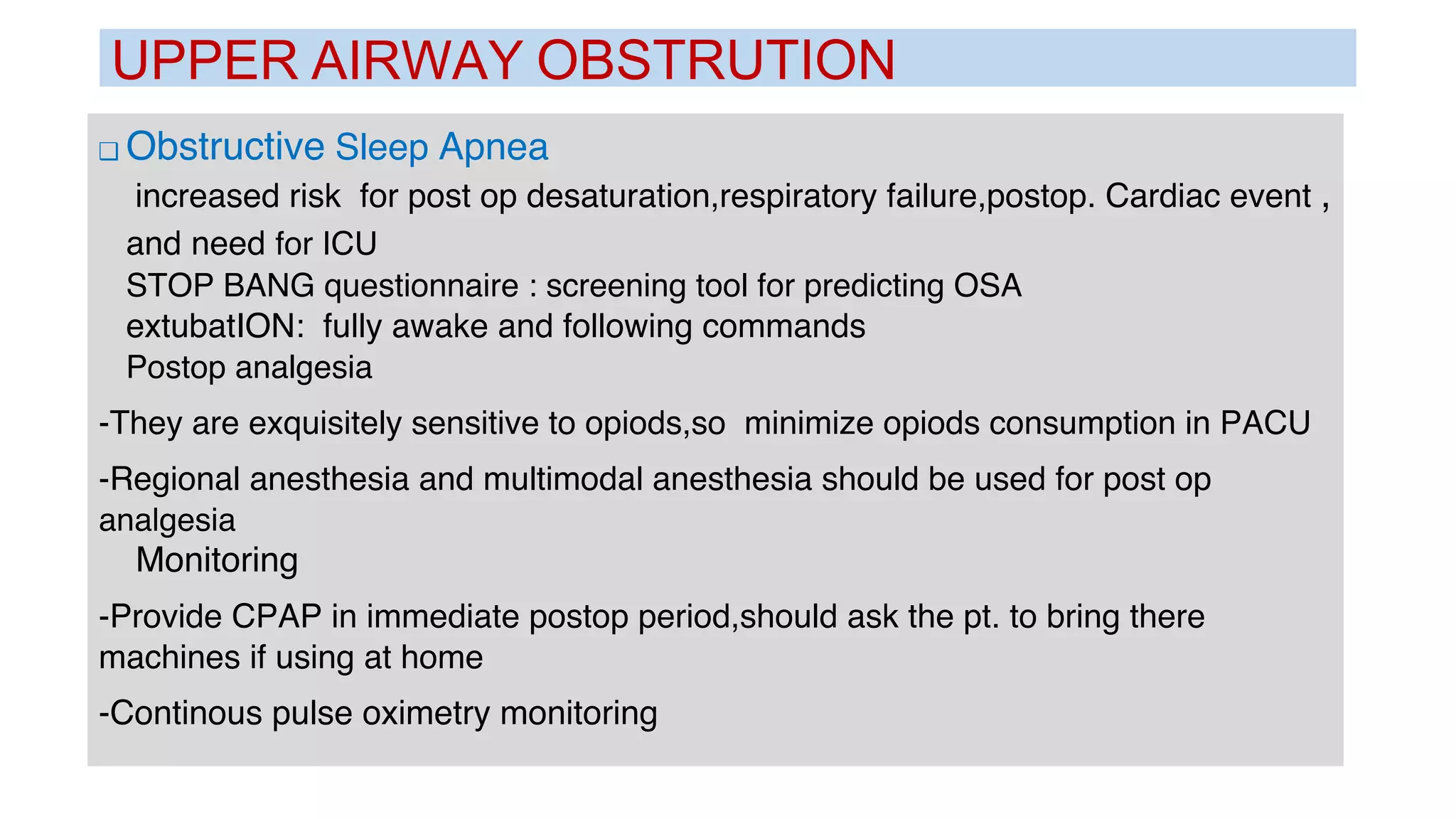 Post anaesthesia discharge criteria and complications | PDF