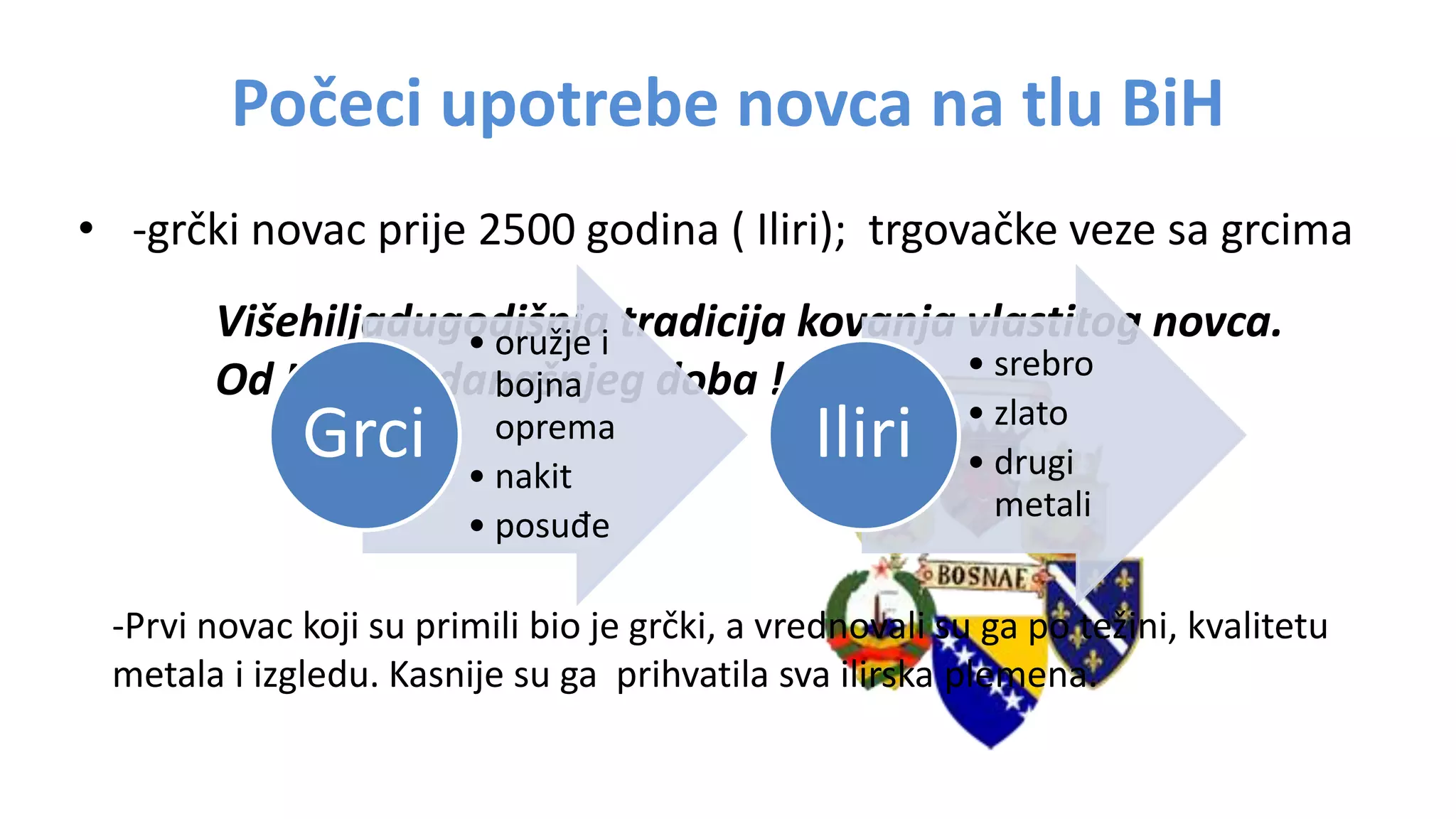 Postanak i razvoj novca kroz historiju BiH | PPT