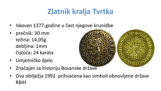 Postanak i razvoj novca kroz historiju BiH | PPTX