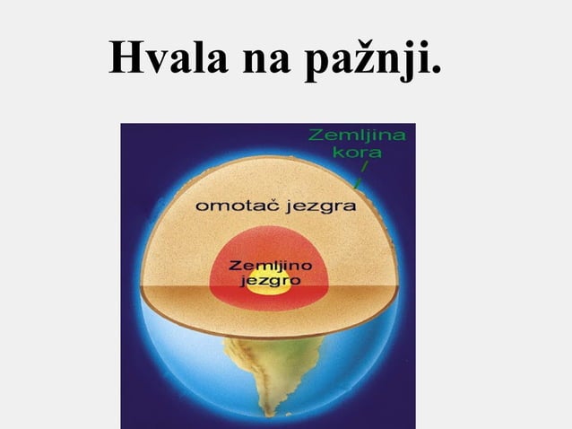 Postanak i unutrašnja građa zemlje, stene | PPT