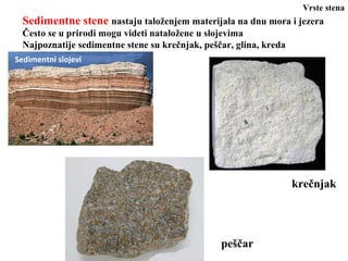 Postanak i unutrašnja građa zemlje, stene | PPT