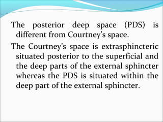 Postanal space fistula | PPT