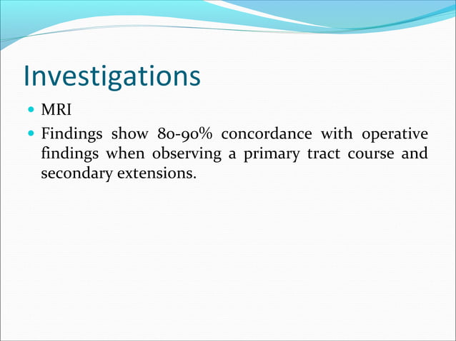 Postanal space fistula | PPT | Surgery | Medical Health