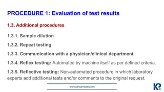 Post analytical variables in Laboratory | PPTX