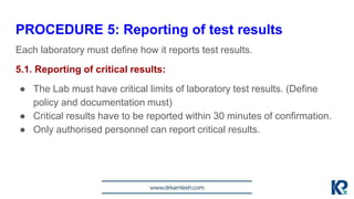 Post analytical variables in Laboratory | PPTX