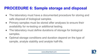 Post analytical variables in Laboratory | PPTX | Blood Disorders ...