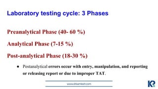 Post analytical variables in Laboratory | PPTX
