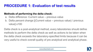 Post analytical variables in Laboratory | PPTX