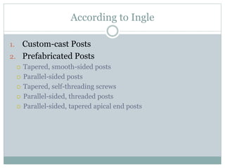 Post and core | PPTX