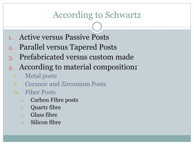 Post and core | PPTX