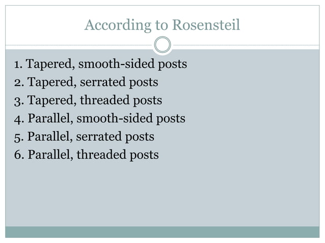 Post and core | PPTX