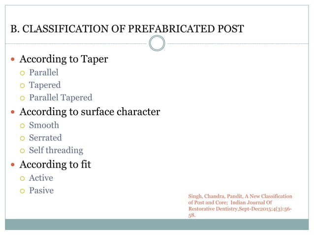 Post and core | PPTX