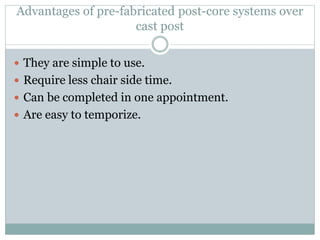 Post and core | PPTX