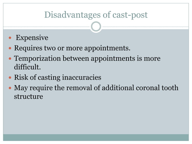 Post and core | PPTX