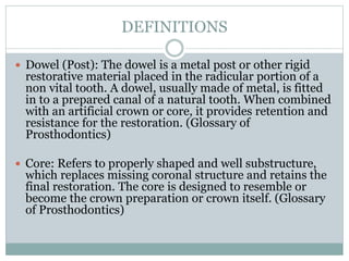 Post and core | PPTX