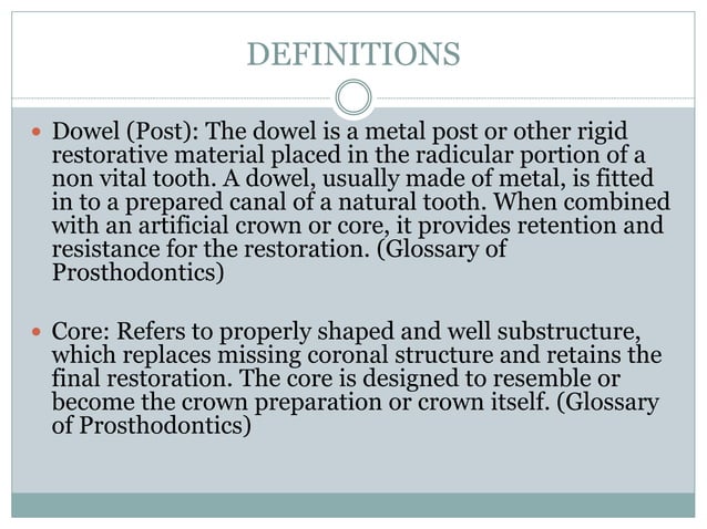 Post and core | PPTX
