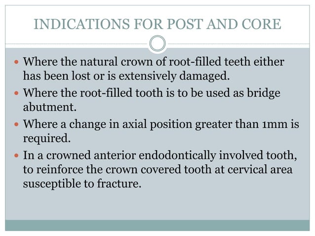 Post and core | PPTX