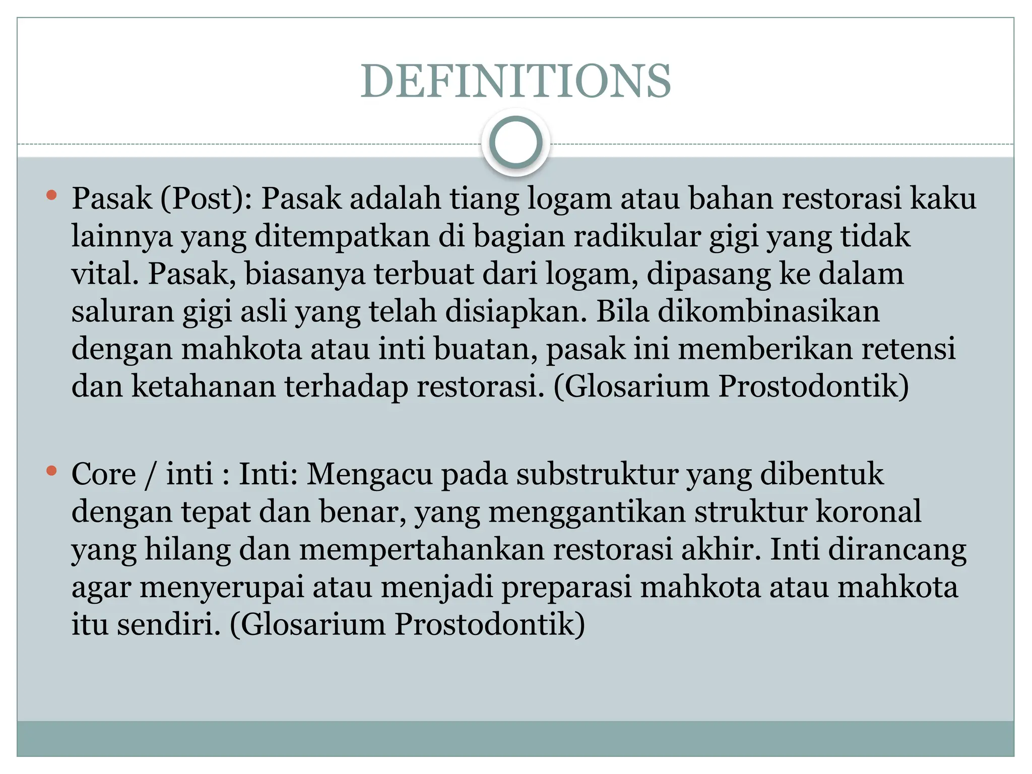 SELUK BELUM DOWEL CROWN DAN CARA PREPARASINYA.pptx