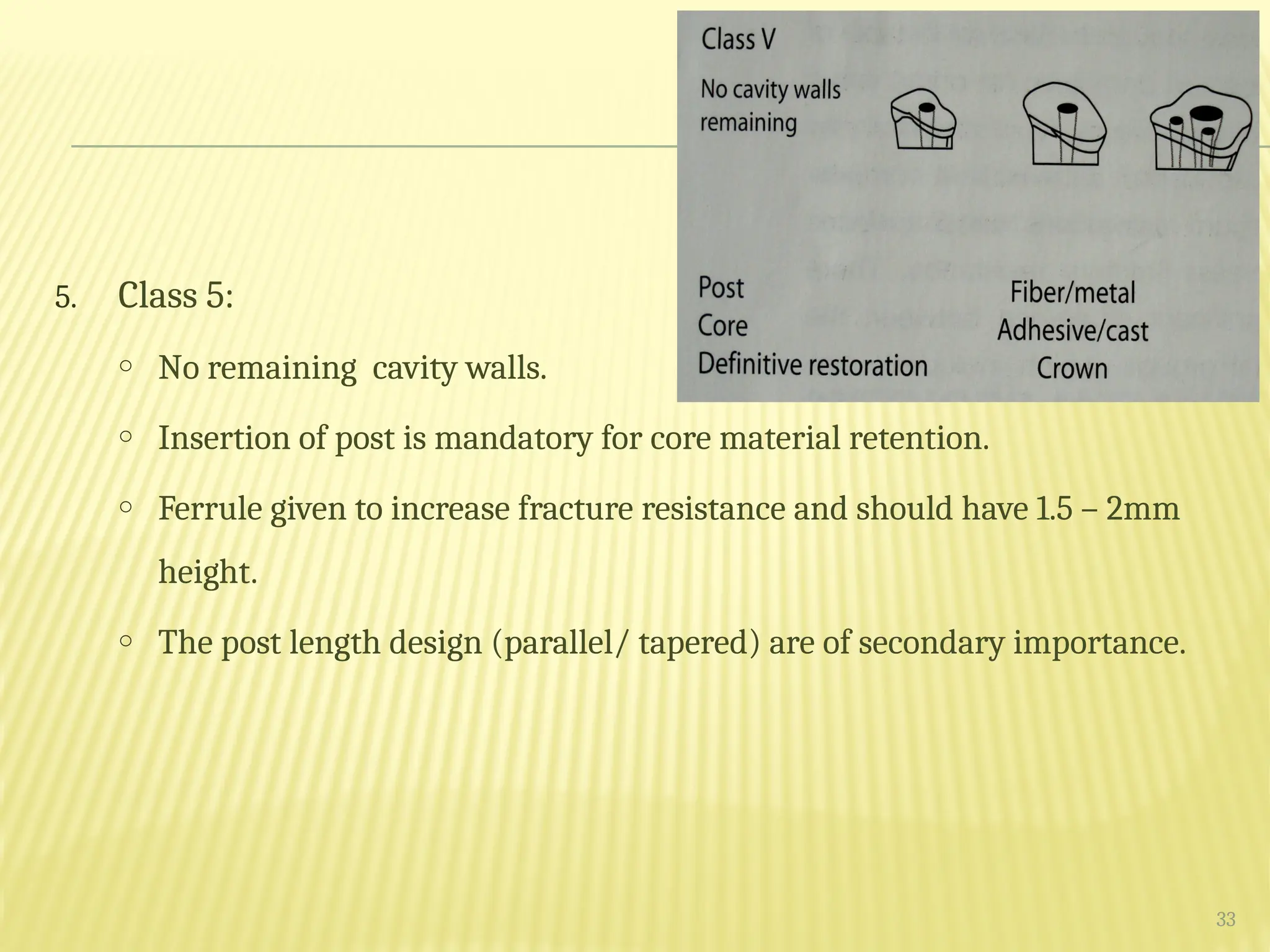 post and core implications in prosthodontics | PPTX