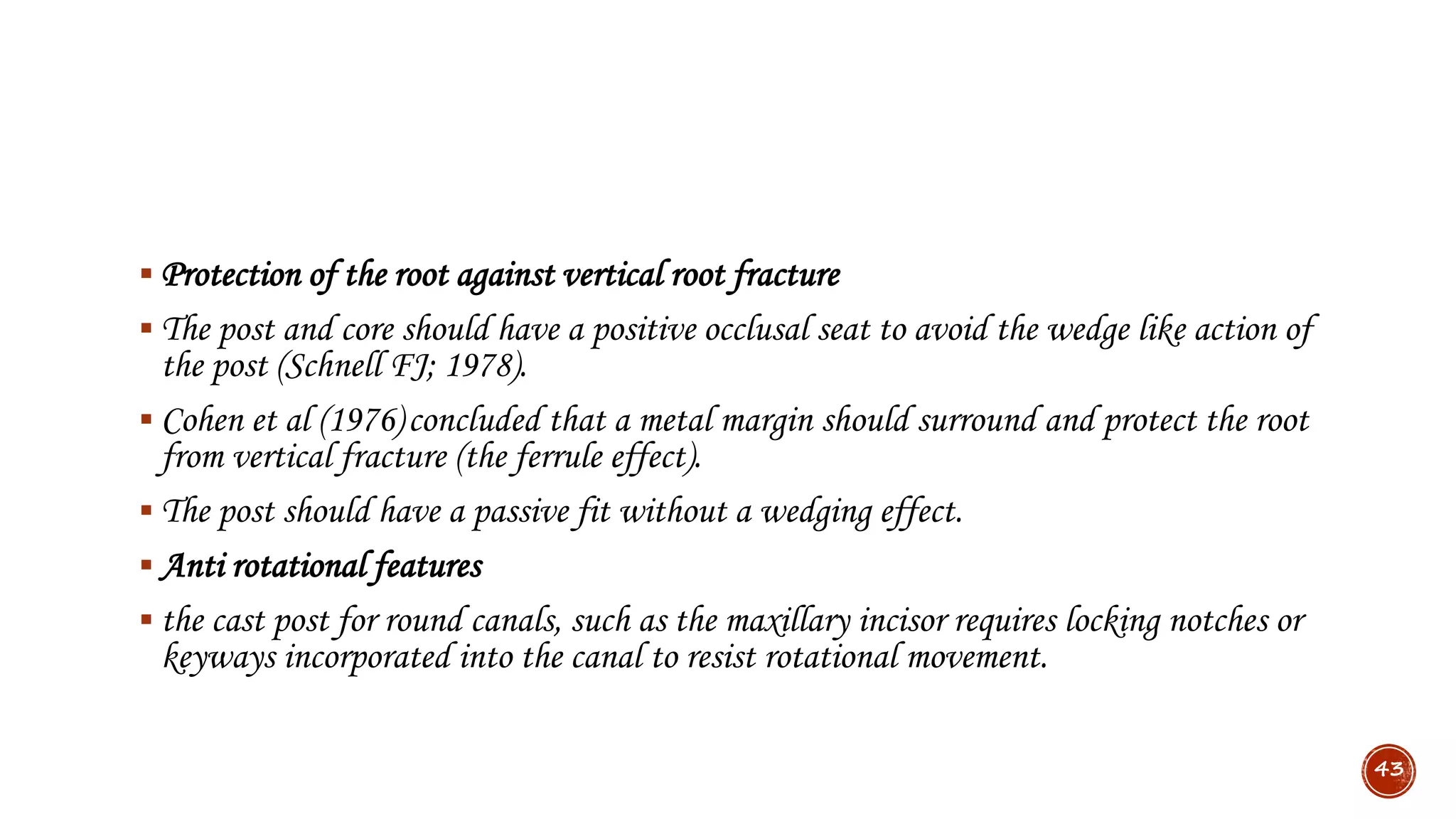 POST AND CORE | PPTX