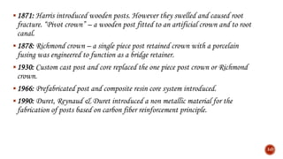 POST AND CORE | PPTX