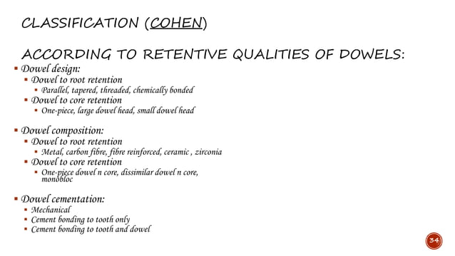 POST AND CORE | PPTX