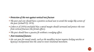 POST AND CORE | PPTX