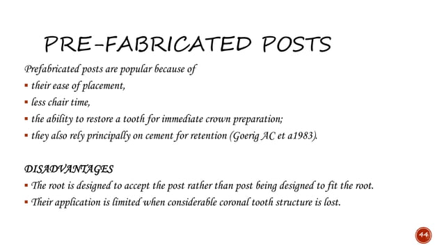 POST AND CORE | PPTX