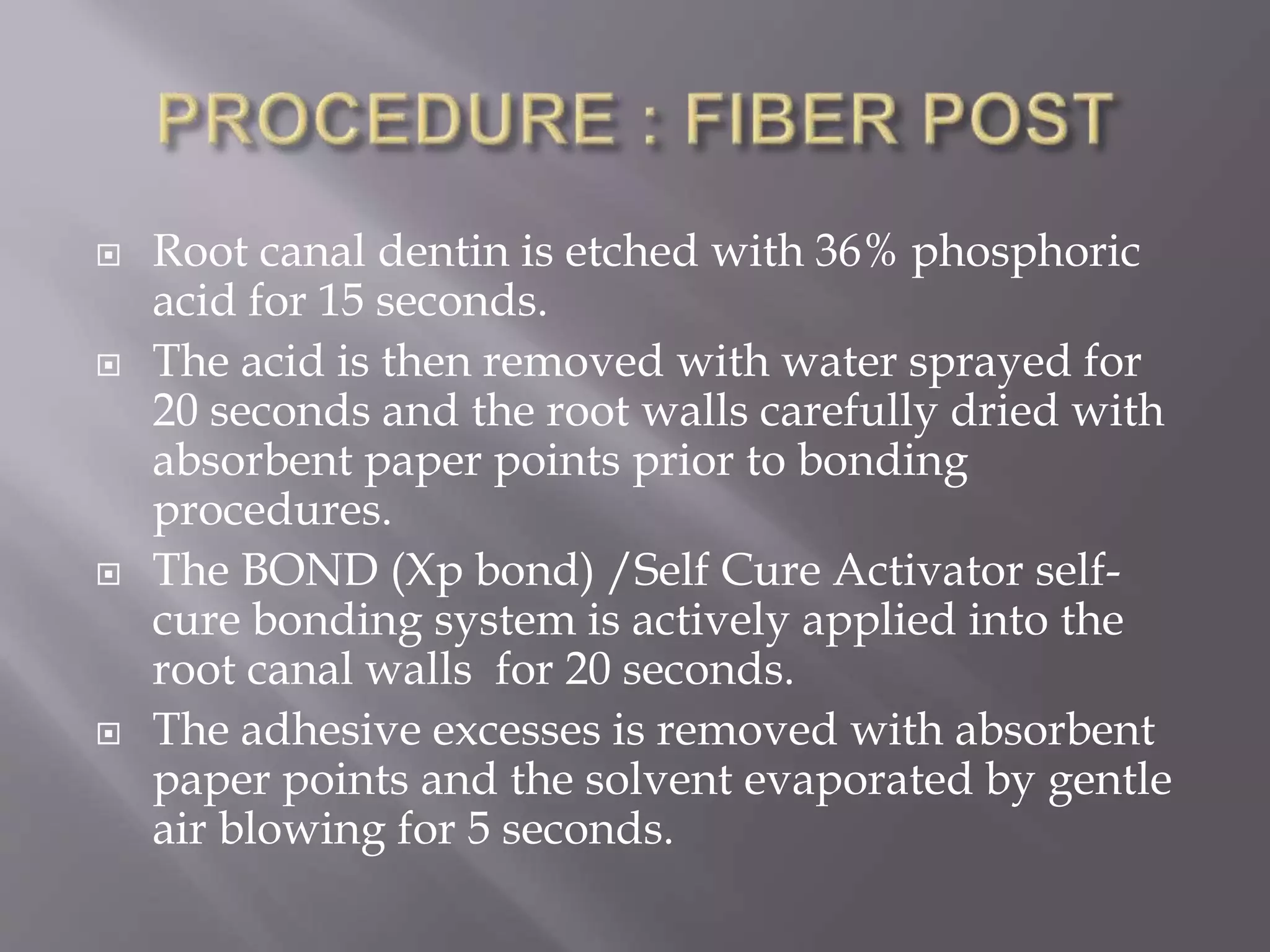 Post and core buildup | PPTX