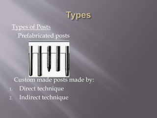 Post and core buildup | PPT