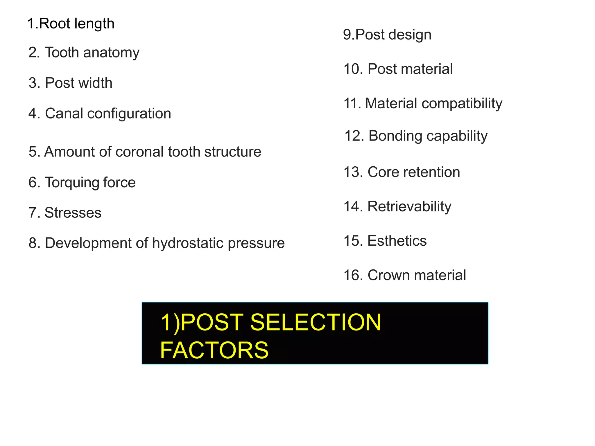 Post and core | PPTX