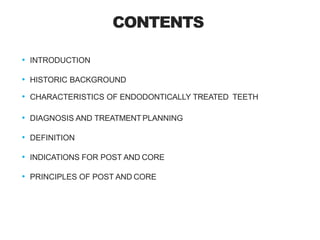 Post and core | PPTX