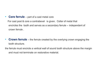 Post and core | PPTX