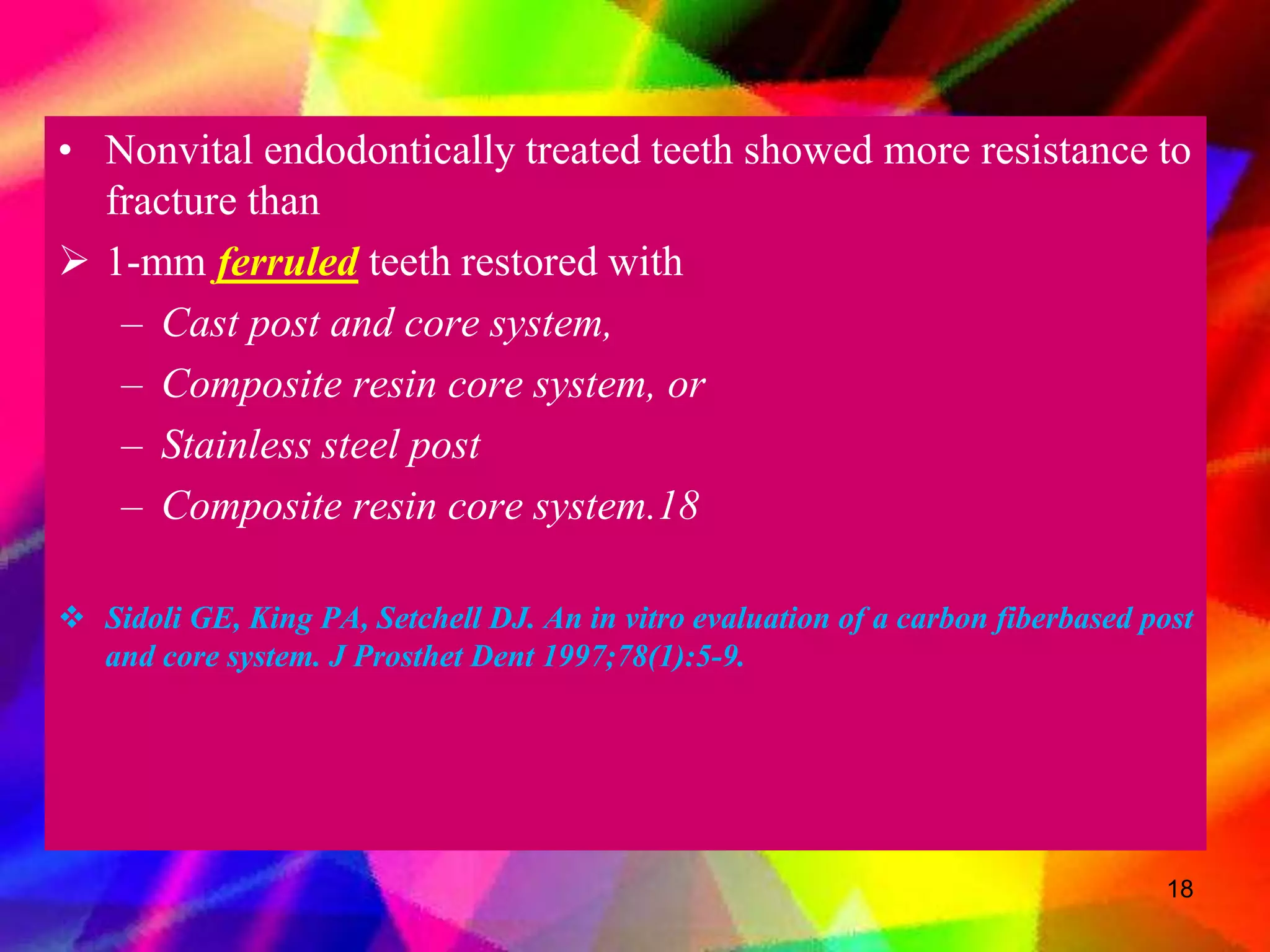 Post and core in primary teeth final to present | PPTX
