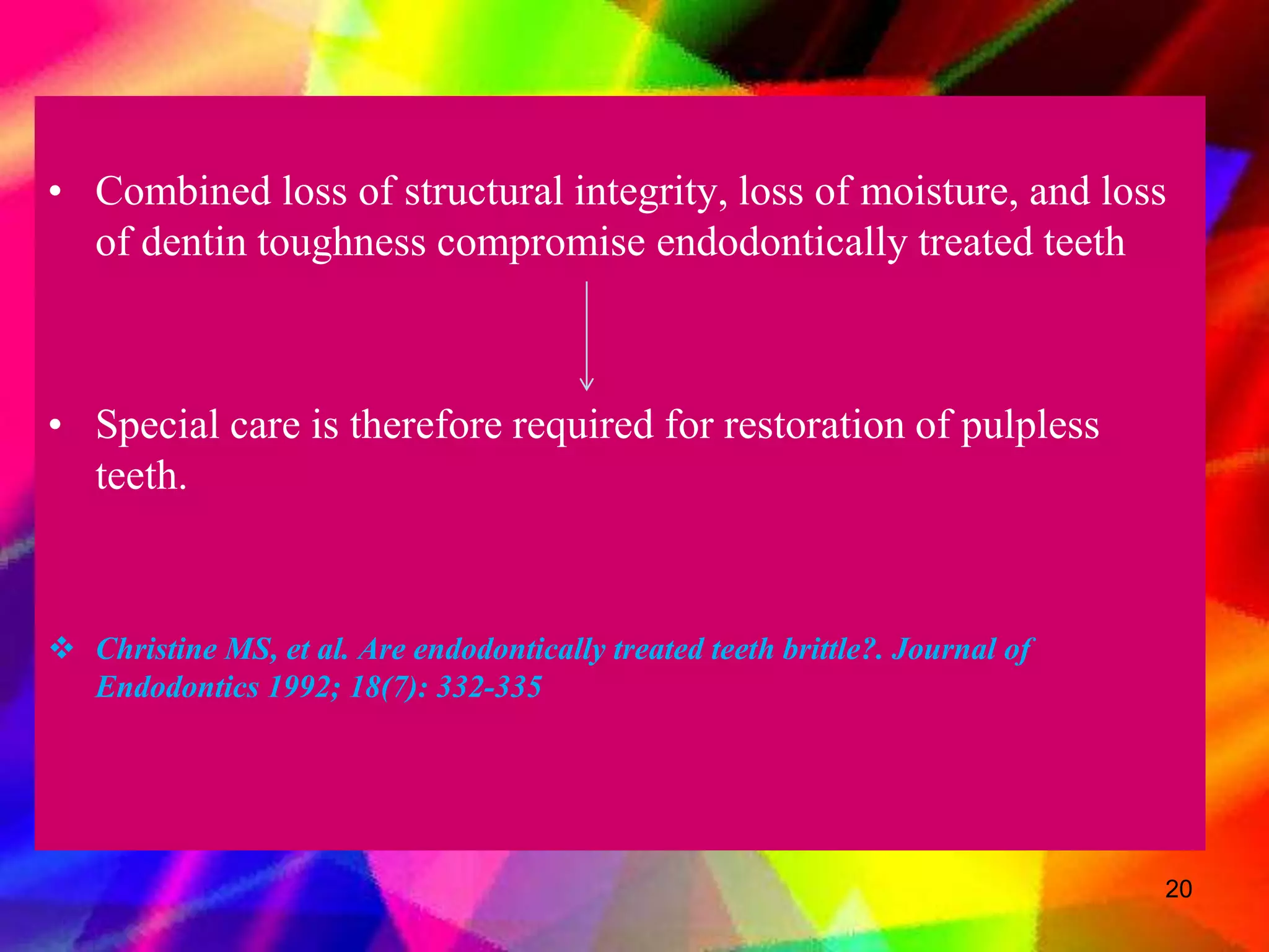 Post and core in primary teeth final to present | PPTX
