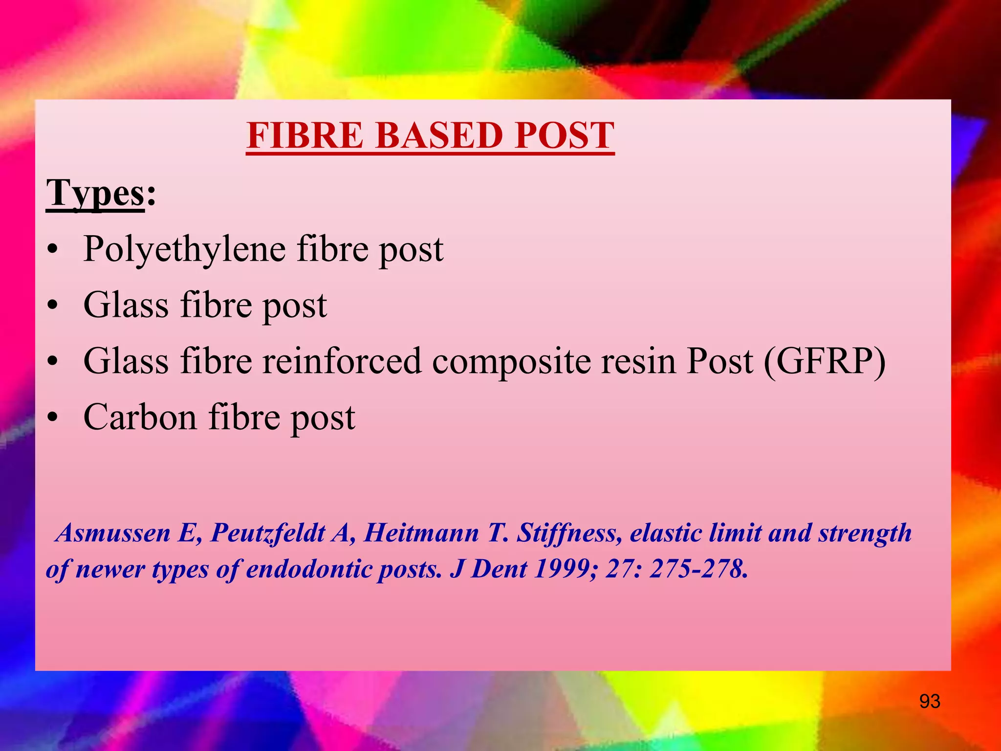 Post and core in primary teeth final to present | PPTX